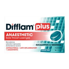 Difflam Plus Lozenge Menthol & Eucalyptus 16 Pack | Chemistworks Pharmacy