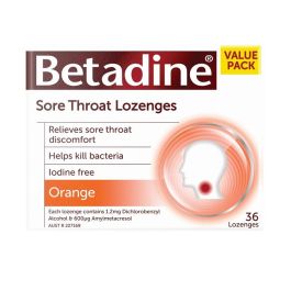 Betadine Orange 36 Lozenges | Chemistworks Pharmacy