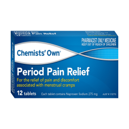Chemists' Own Period Pain 12 Tablets | Chemistworks Pharmacy