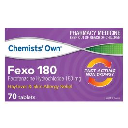 Chemists’ Own Fexo Tablets 180mg 70 Pack | Chemistworks Pharmacy