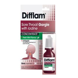 Difflam Gargle with Iodine 15ml Fresh Mint Flavour | Chemistworks Pharmacy