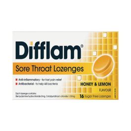 Difflam Lozenge Honey & Lemon Sugar Free 16 Pack | Chemistworks Pharmacy