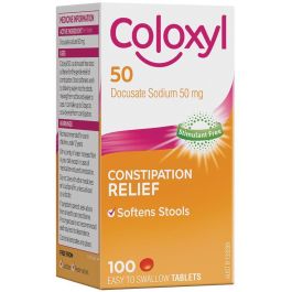 Coloxyl Tablet 50mg 100 Tablets | Chemistworks Pharmacy