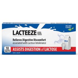 Lacteeze Extra Strength 4000 10 Tabs (chewable) | Chemistworks Pharmacy