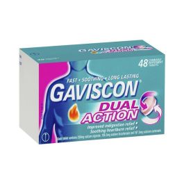 Gaviscon Dual Action Tablets 48 Pack | Chemistworks Pharmacy