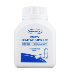 SURGI PACK EMPTY GELATINE CAPSULES | Chemistworks Pharmacy
