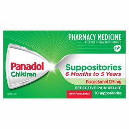 Panadol 125mg 10 Suppositories | Chemistworks Pharmacy