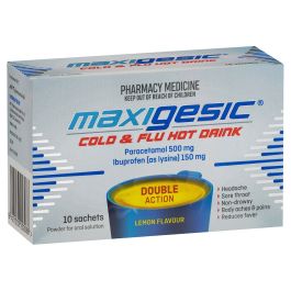 Maxigesic Cold & Flu Hot Drink 10 Pack | Chemistworks Pharmacy