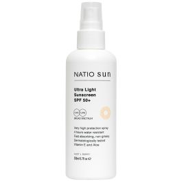 Natio Ultra Light Spray Sunscreen SPF 50+ 200ml | Chemistworks Pharmacy