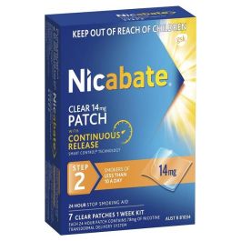 Nicabate Patches Cq Clear 14mg 7 Pack | Chemistworks Pharmacy