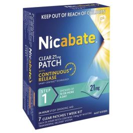 Nicabate Patches Cq Clear 21mg 7 Pack | Chemistworks Pharmacy
