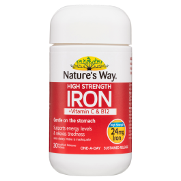 Nature's Way High Strength Iron 30 Tablets | Chemistworks Pharmacy