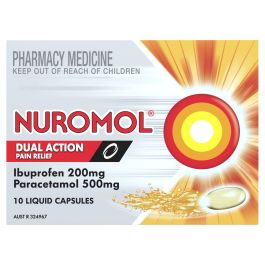 Nuromol Dual Action 10 Liquid Capsules | Chemistworks Pharmacy