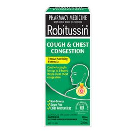 Robitussin Cough & Congestion 200ml | Chemistworks Pharmacy