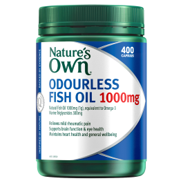 Nature's Own Odourless Fish Oil 1000mg 400 Capsules | Chemistworks Pharmacy