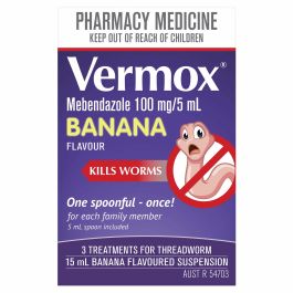 Vermox Worming Treatment Suspension 15ml | Chemistworks Pharmacy