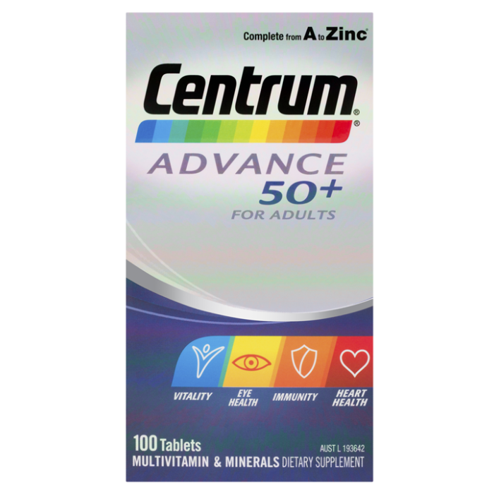 Centrum Advance 50+ 100 Tablets | Chemistworks Pharmacy