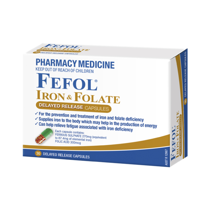 Fefol Spansules 30 Capsules | Chemistworks Pharmacy