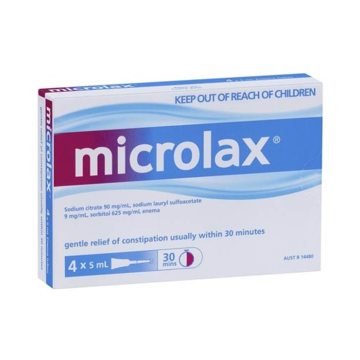 Microlax 5ml 4 Pack | Chemistworks Pharmacy