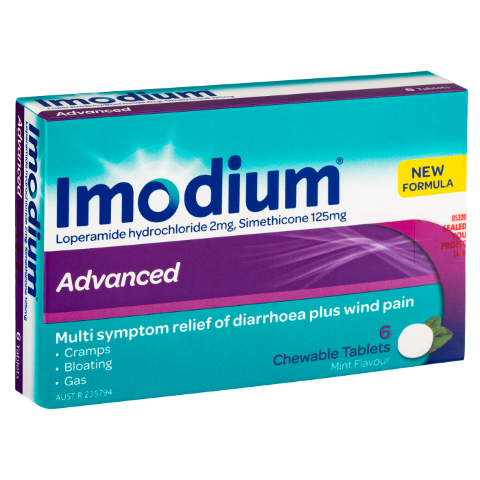 Imodium Advanced 6 Tablets | Chemistworks Pharmacy