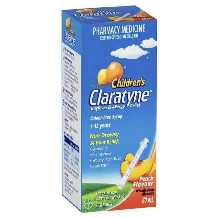 Claratyne Syrup Peach 60ml | Chemistworks Pharmacy