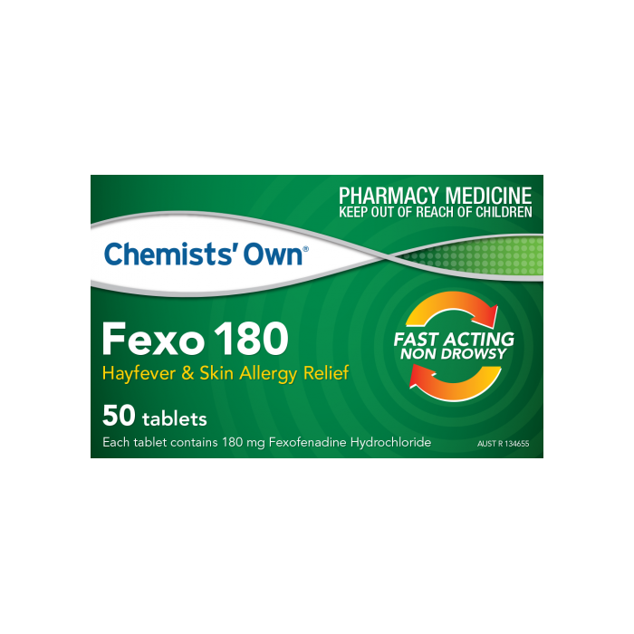 Chemists’ Own Fexo Tablet 180mg 50 Pack | Chemistworks Pharmacy