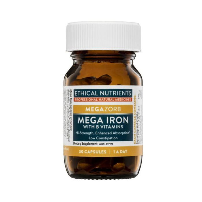 Ethical Nutrients Mega Iron with Vitamin B 30 Capsules | Chemistworks ...
