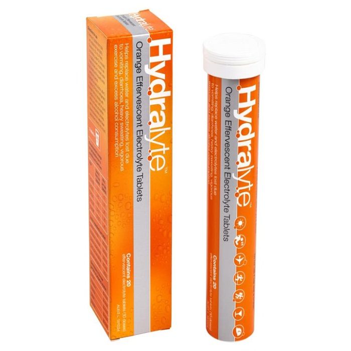 Hydralyte Effervescent Tablets Orange 20 Pack | Chemistworks Pharmacy