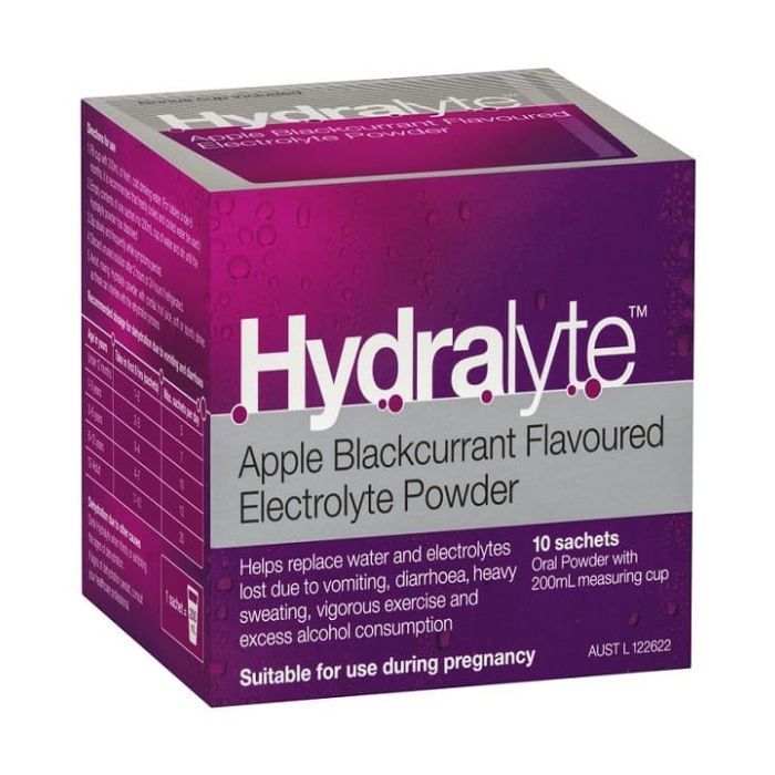 Hydralyte Powder 5g Box10 Apple Blackcurrant | Chemistworks Pharmacy