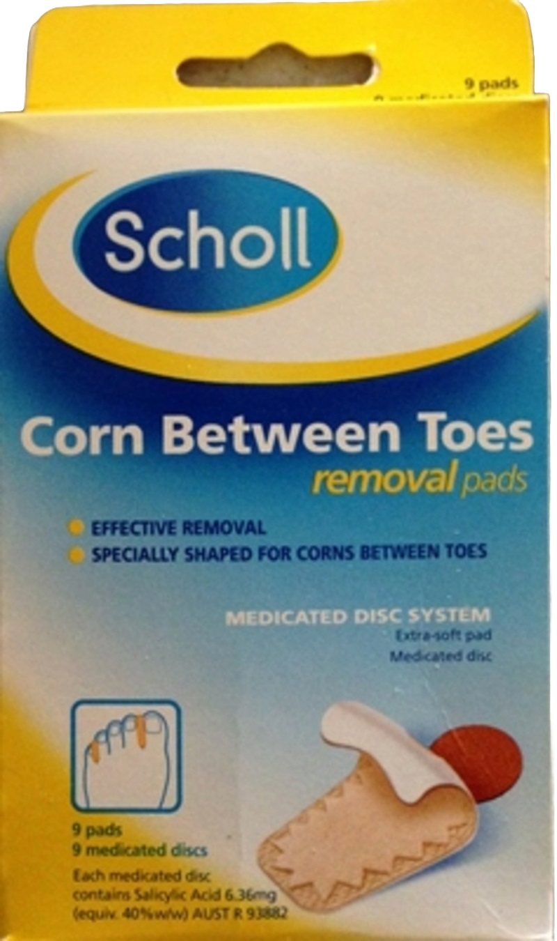soft corn pads between toes